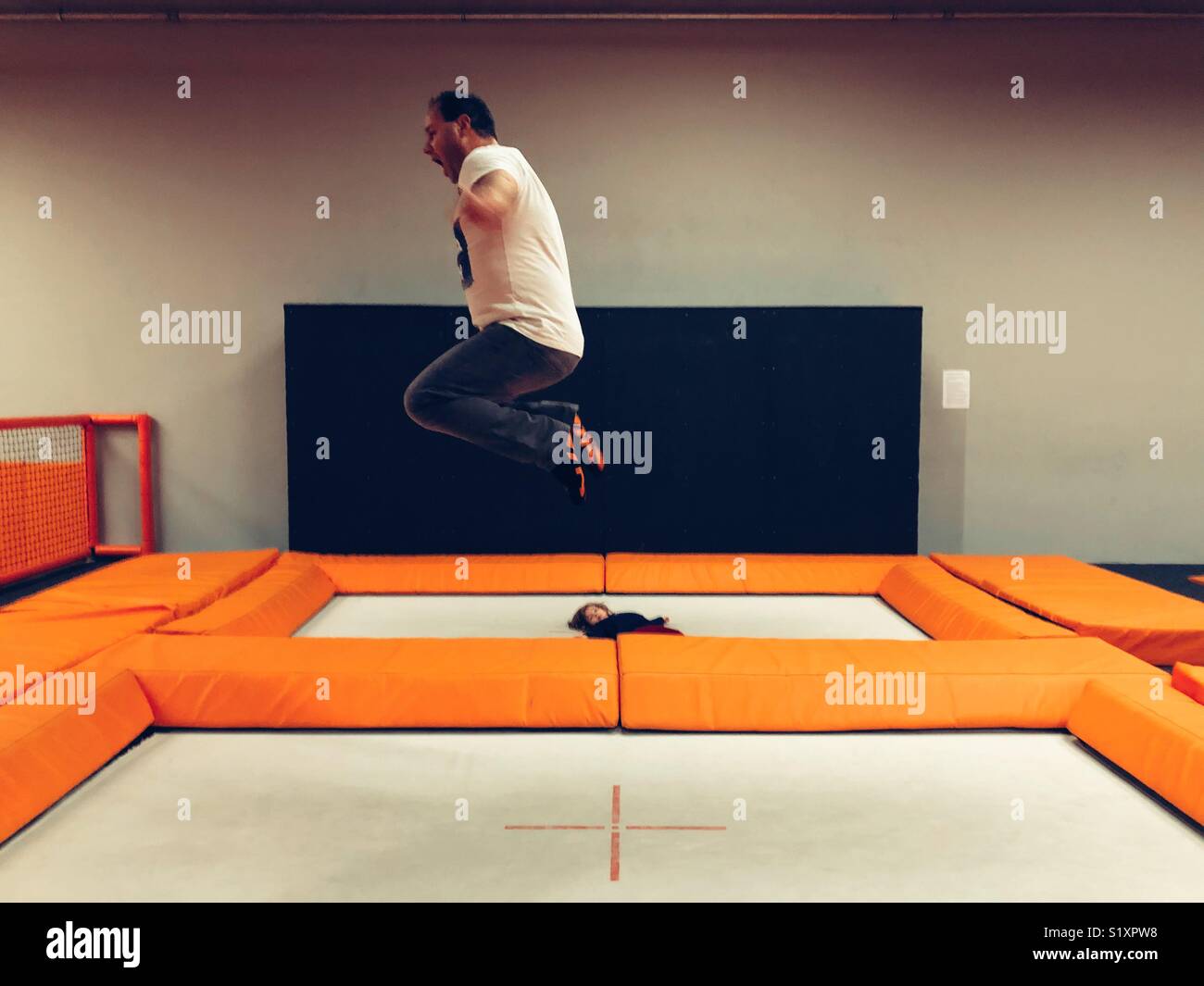 Trampoline park hi-res stock photography and images - Alamy