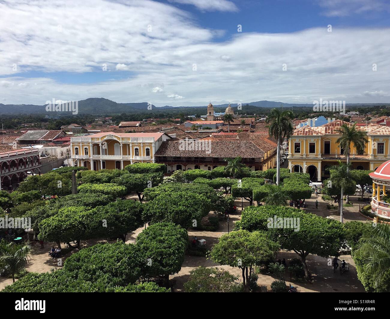 Cityscape of Granada Colonial Town, Nicaragua Stock Photo - Alamy