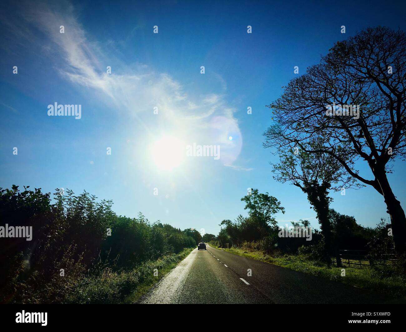 Early morning road trip Stock Photo - Alamy