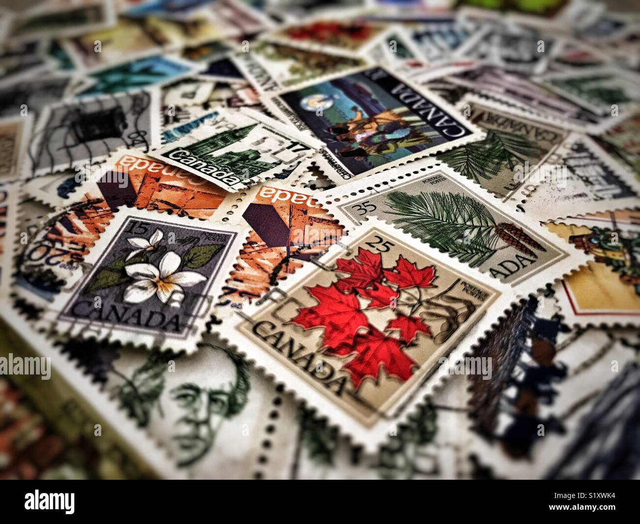 Canadian stamps hi-res stock photography and images - Alamy
