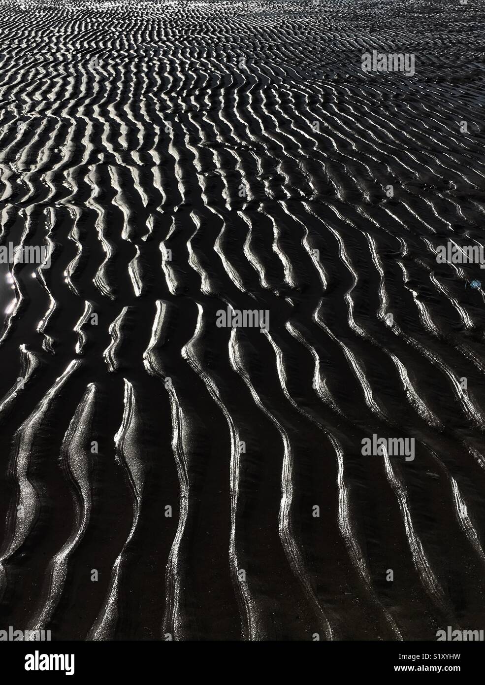 Ripples in sand on beach hi-res stock photography and images - Alamy