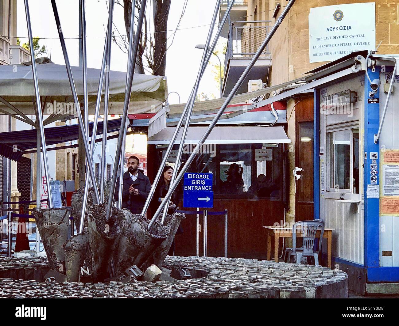 Ledra street bordee crossing hi-res stock photography and images - Alamy