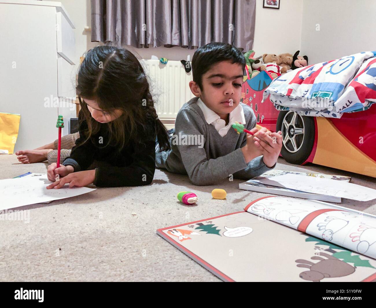 Boy coloring bedroom hi-res stock photography and images - Alamy