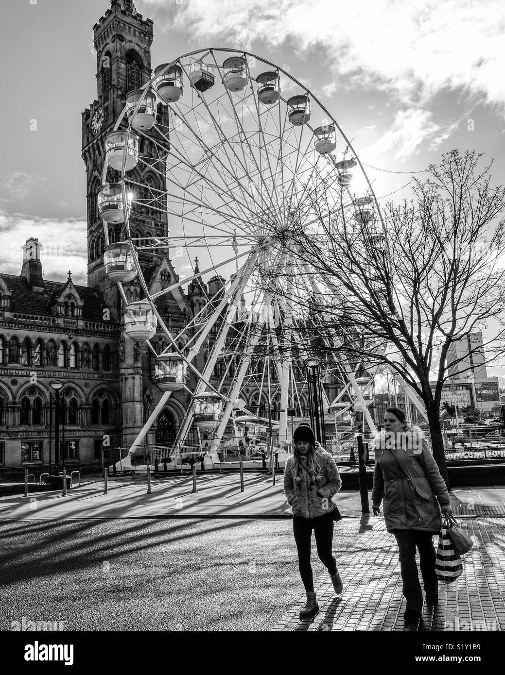 Big wheel Black and White Stock Photos & Images - Alamy