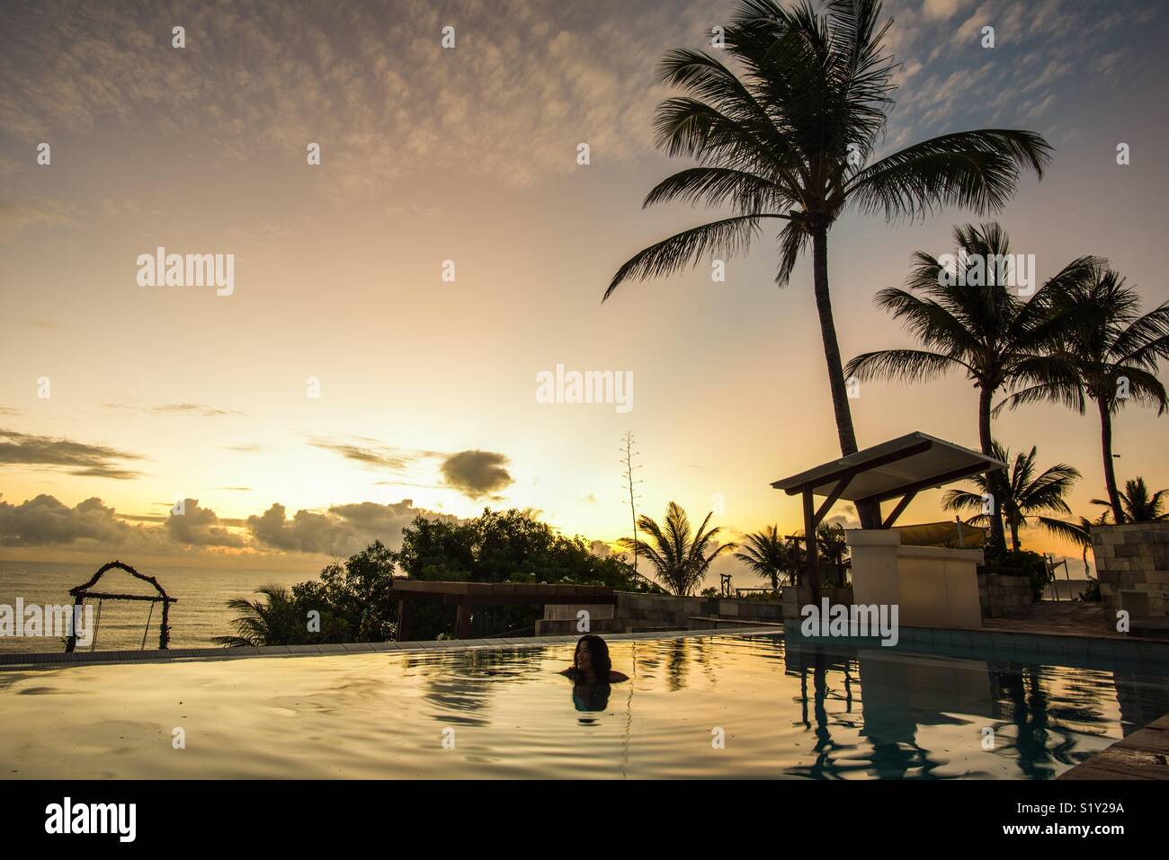 Woman morning swim hi-res stock photography and images - Alamy