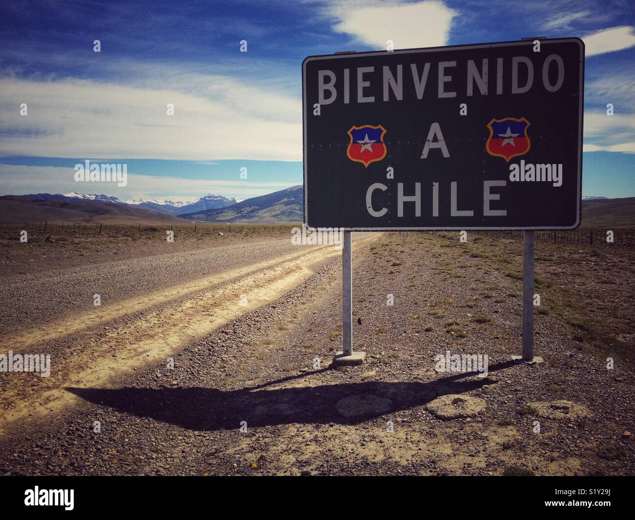 welcome to chile Stock Photo - Alamy