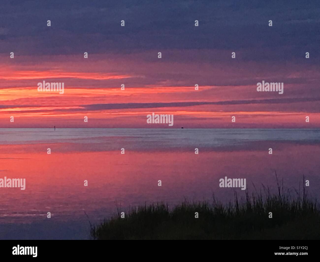 Sunset on Canadian hole Stock Photo - Alamy