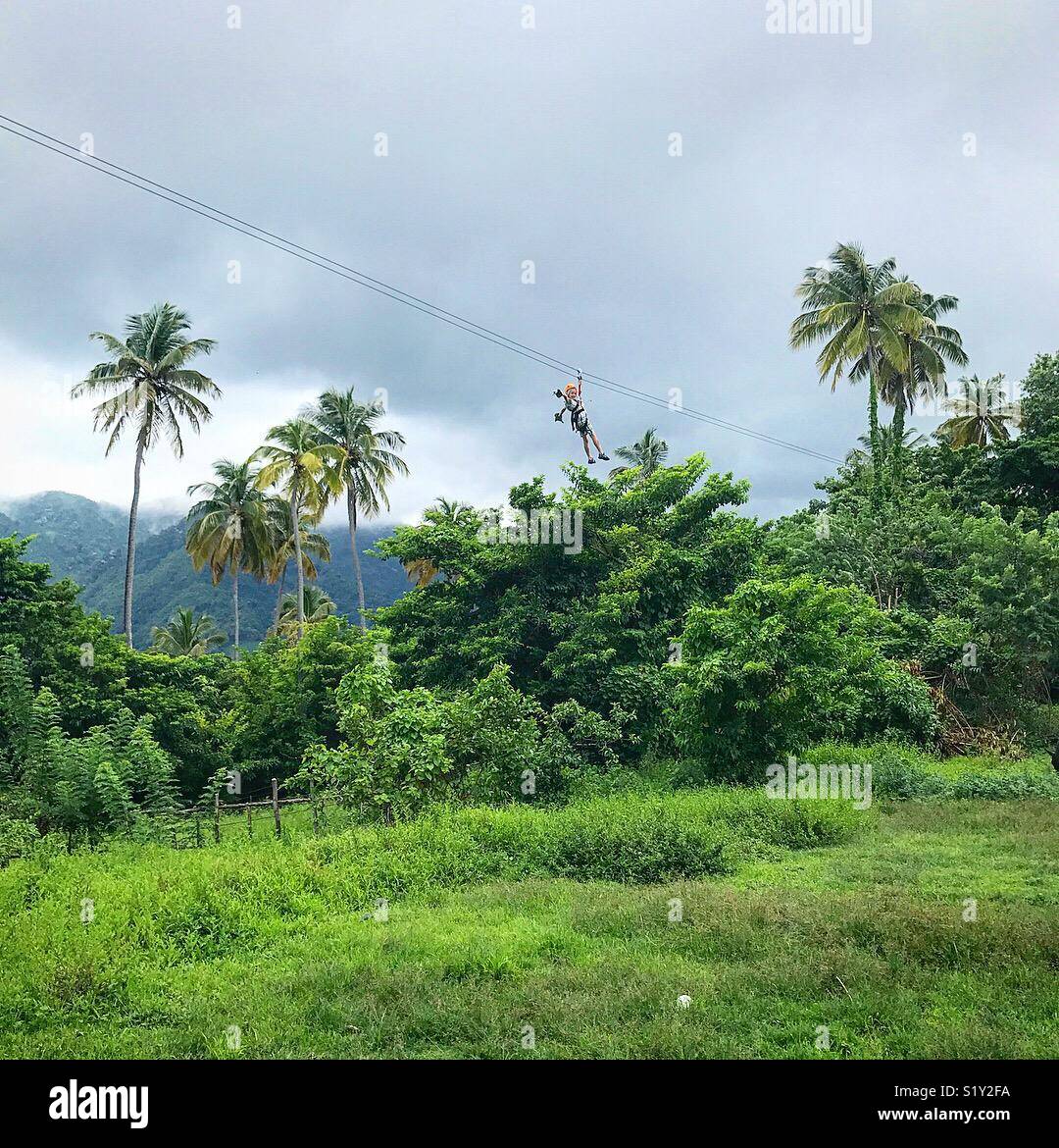 Child zip line hi-res stock photography and images - Alamy