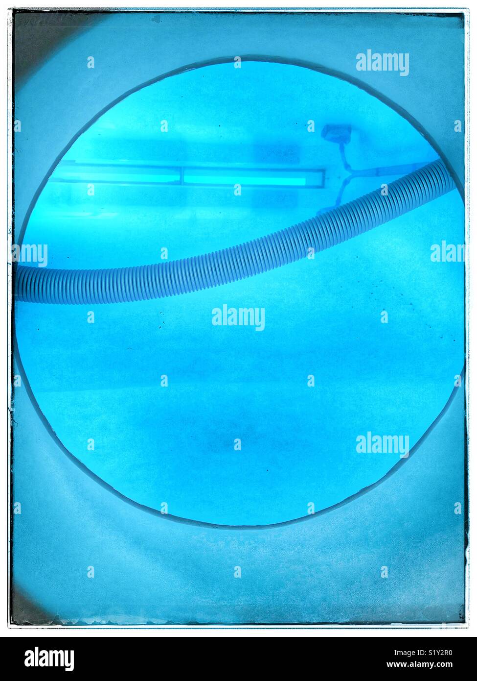 Swimming pool window view Stock Photo - Alamy