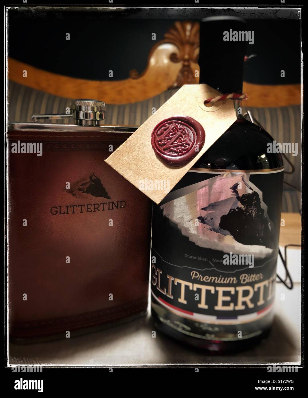 Glittertind Bitter snaps from Norway Stock Photo - Alamy