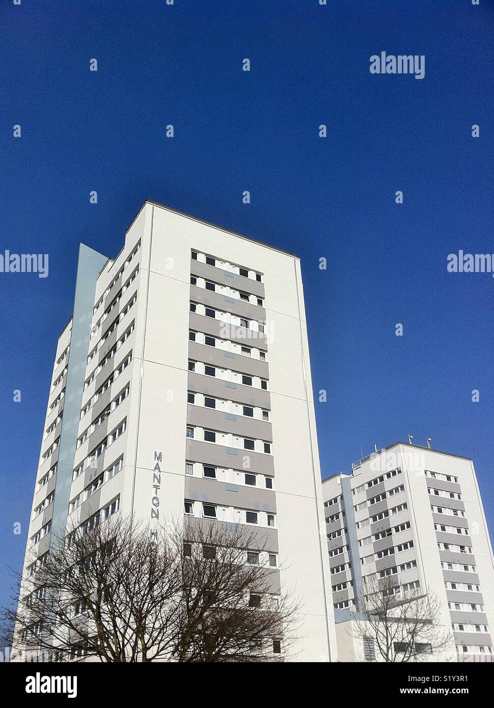 Regenerated council tower blocks in Newtown, Birmingham Stock Photo - Alamy