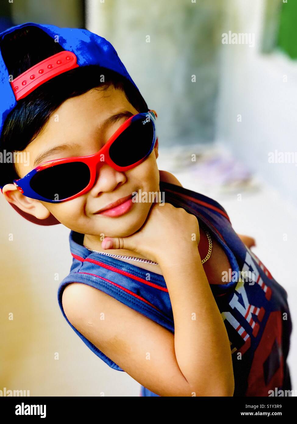 Colorful bright kid smile Stock Photo - Alamy