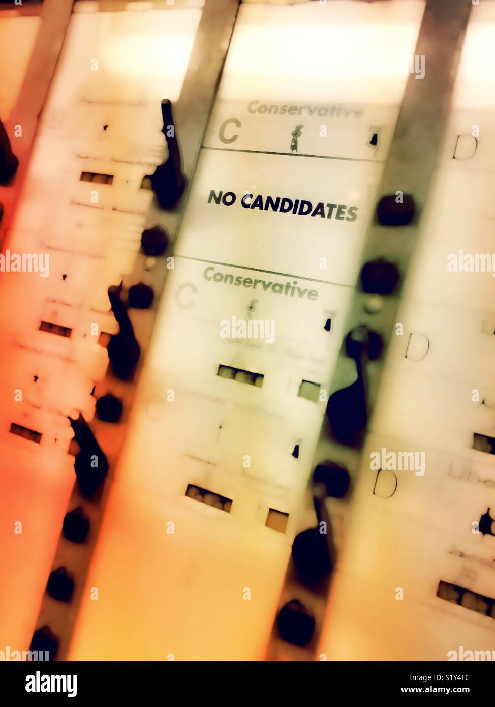 Vintage lever action voting machine, USA Stock Photo - Alamy