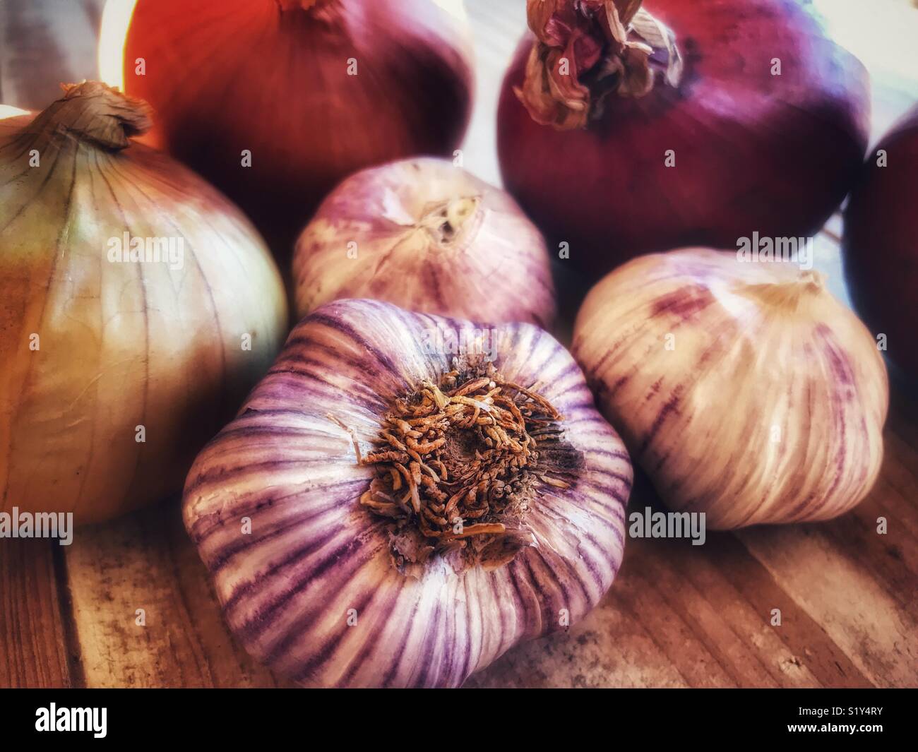 Garlics and onions hi-res stock photography and images - Alamy