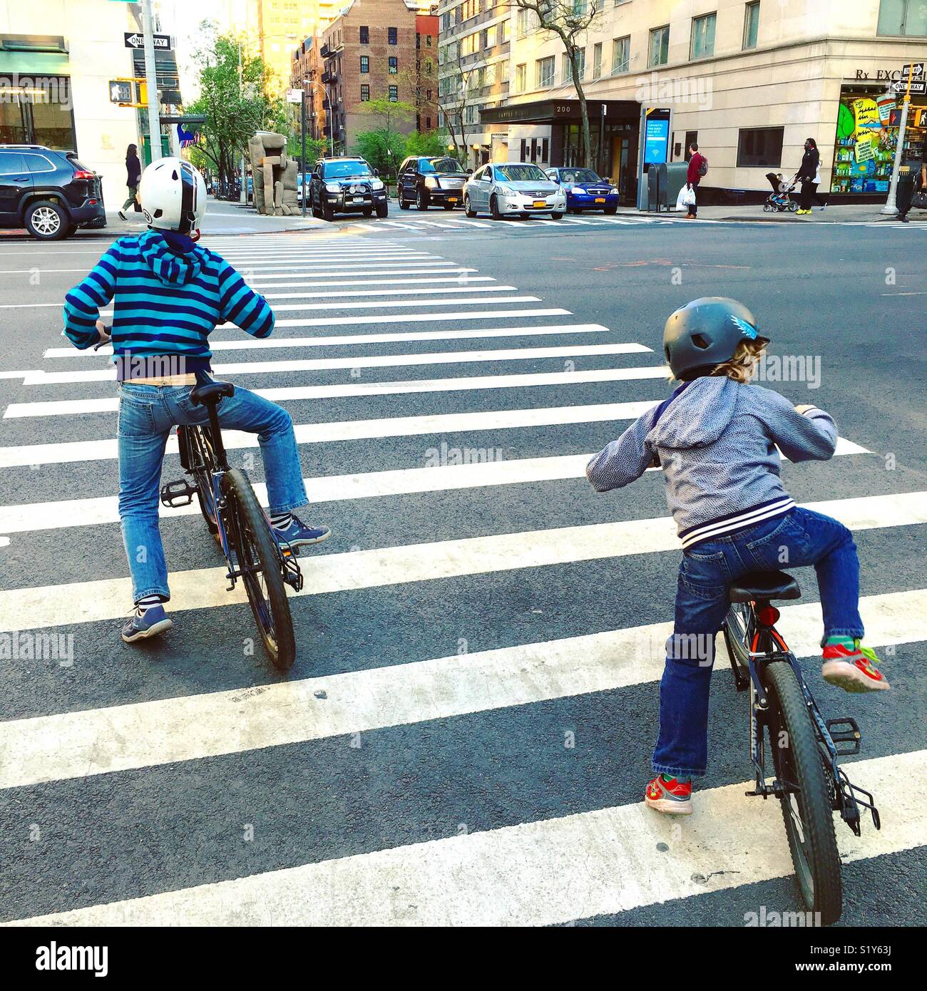 Bike Crossing Traffic