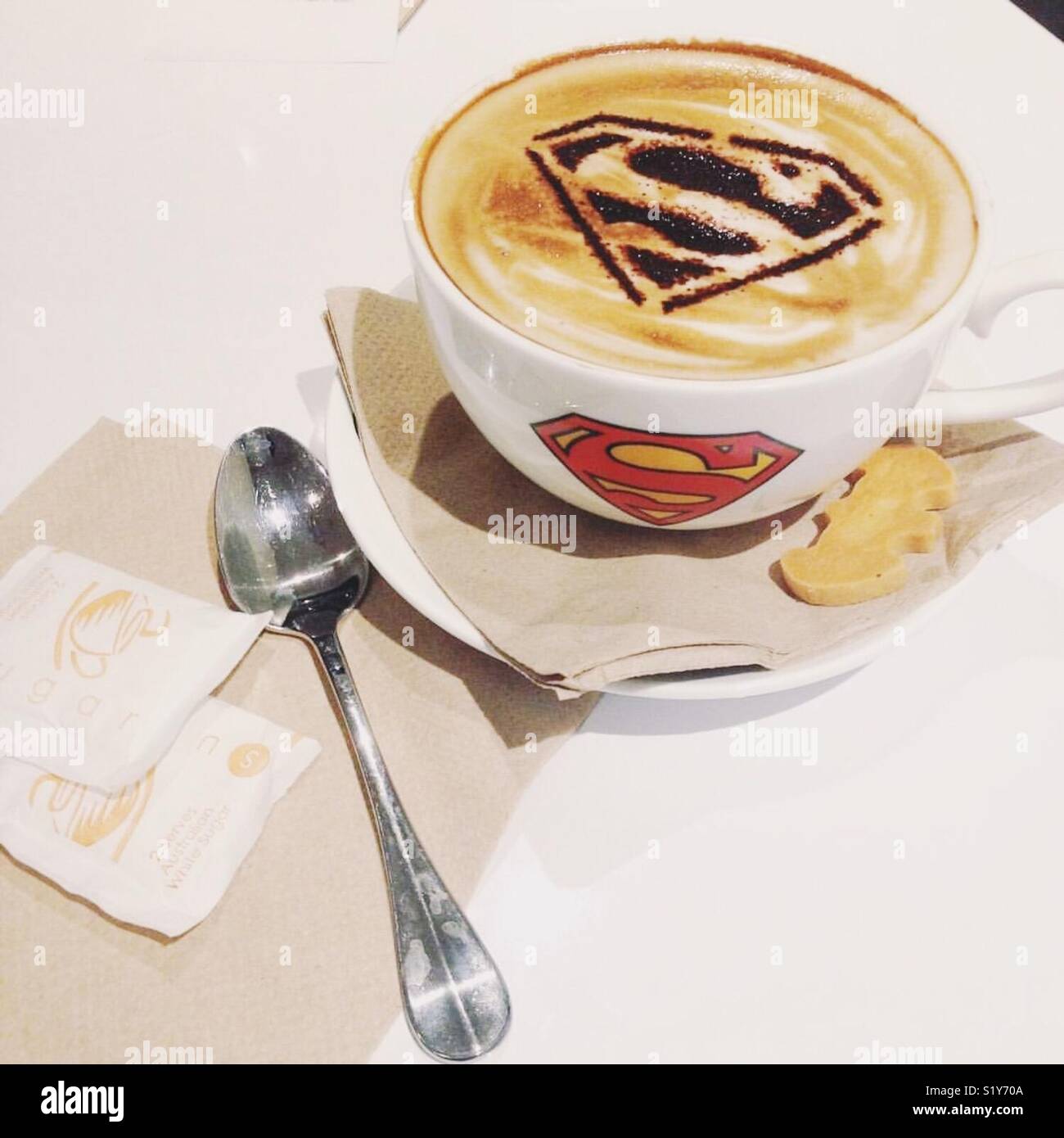 Superhero cafe hi-res stock photography and images - Alamy