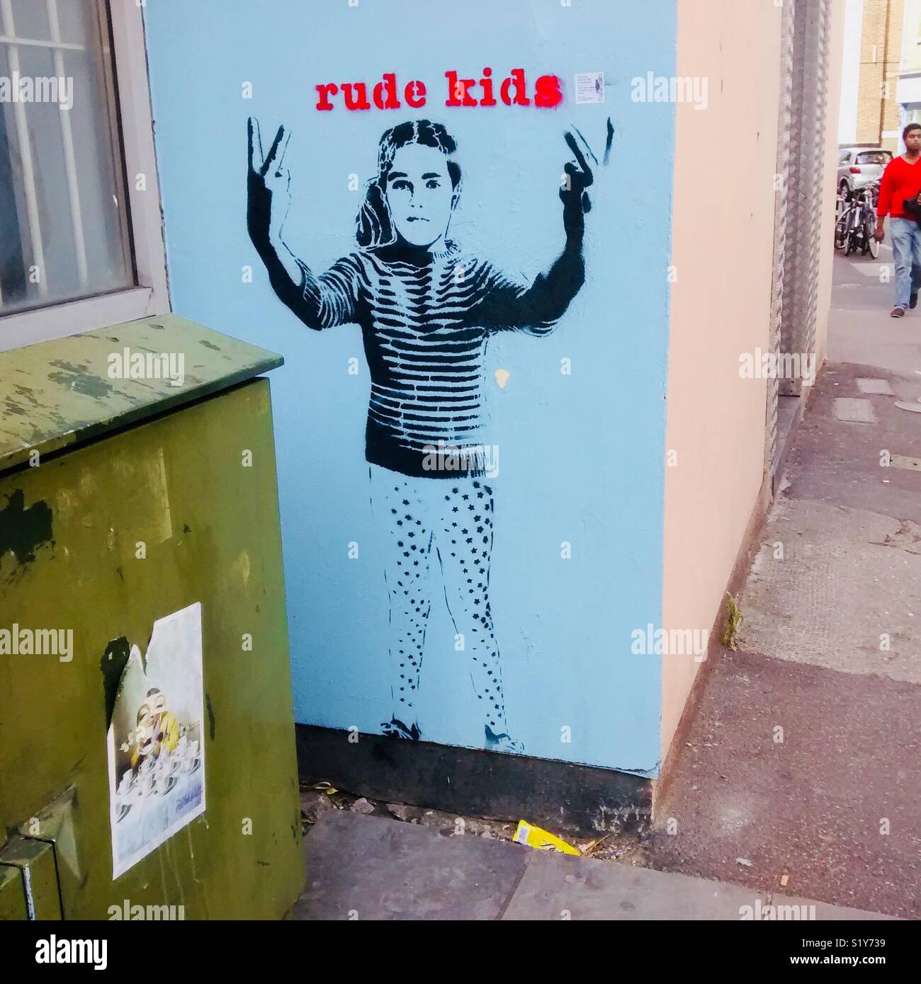 Dotmasters street art of a little girl in Bermondsey street in London ...