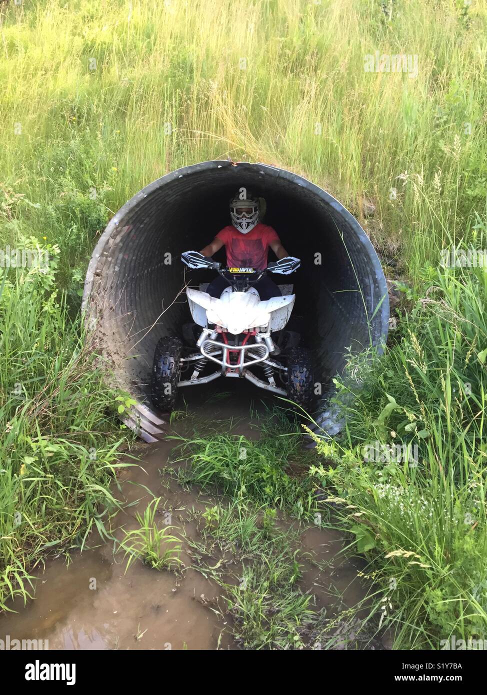 Riding the atv hi-res stock photography and images - Alamy