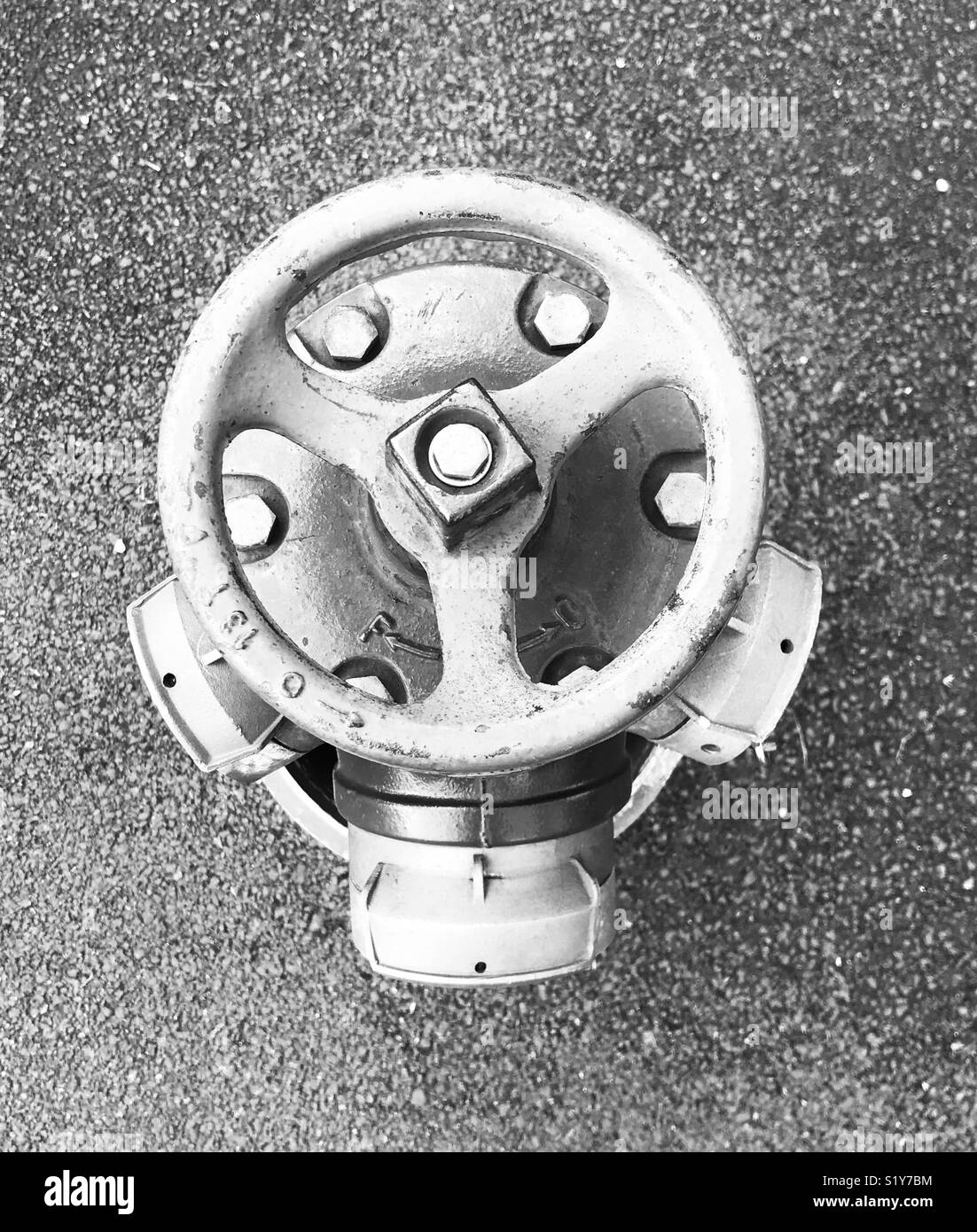 Fire hydrant from above Stock Photo - Alamy