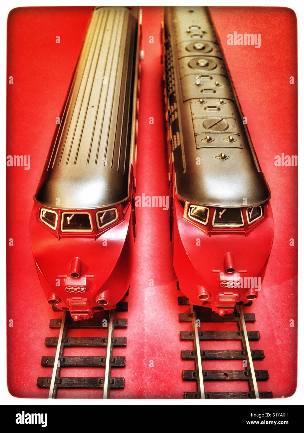 Marklin Trans Europe Express model train set Stock Photo - Alamy
