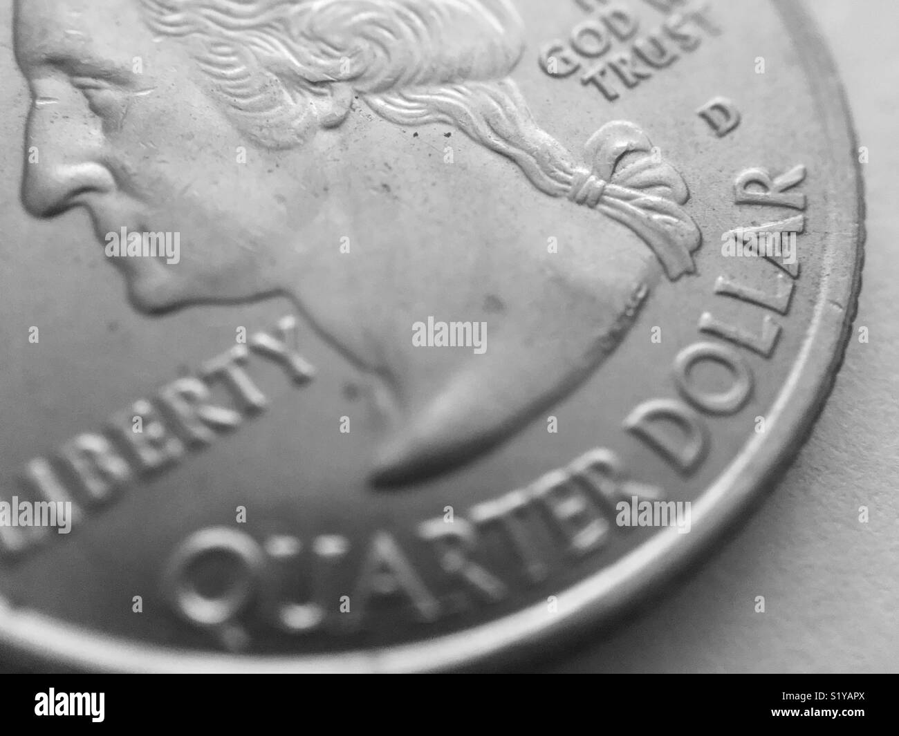 Quarter Dollar Coin Stock Photo - Alamy