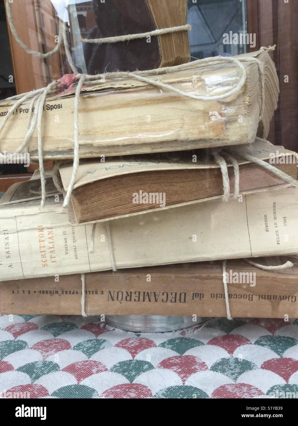 A Bundle Of Books Stock Photo - Alamy