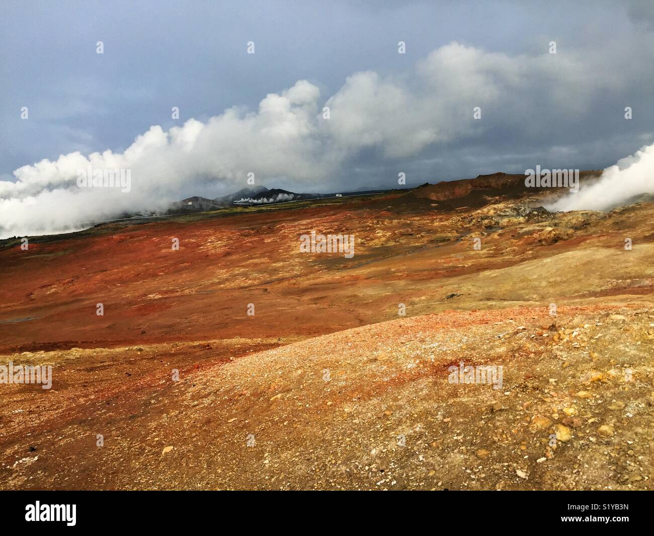 Geothermal Field and Streaming Hotspot, Iceland Stock Photo - Alamy