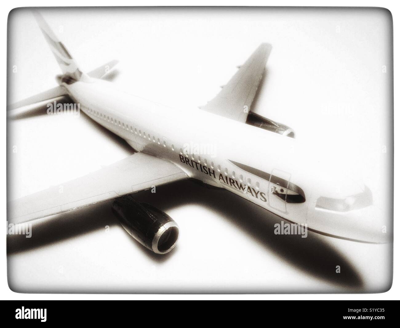 British Airways Airbus A319 model aircraft Stock Photo - Alamy