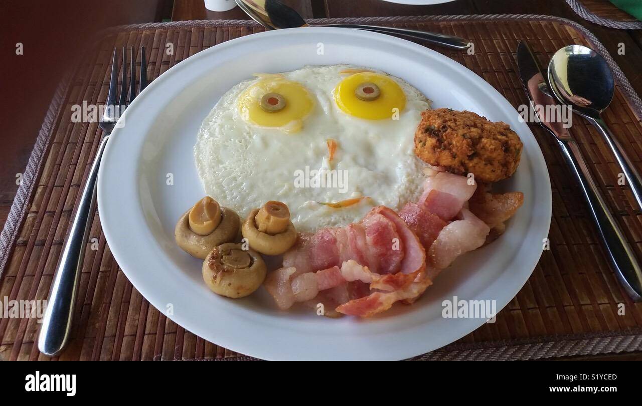 Face breakfast hi-res stock photography and images - Alamy