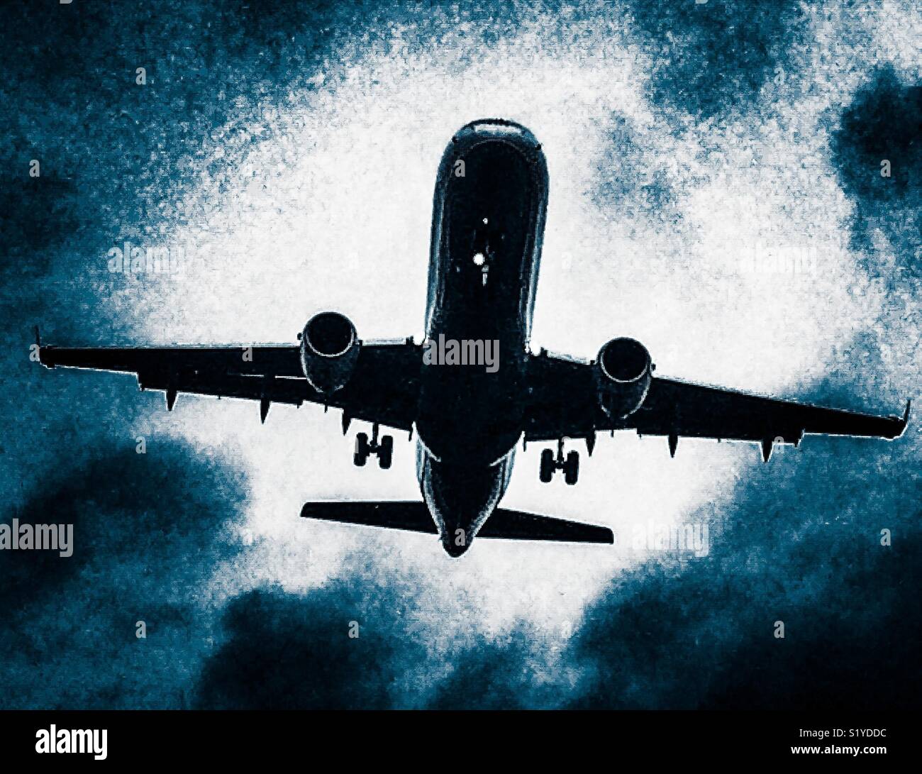 Plane silhouette hi-res stock photography and images - Alamy