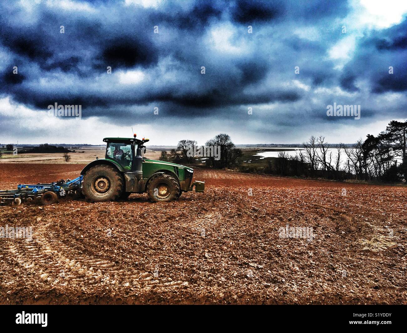 Intensive agriculture with river hi-res stock photography and images ...