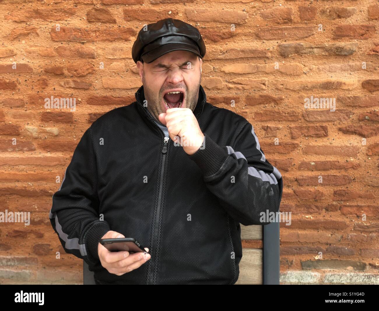 Man yawn hi-res stock photography and images - Alamy