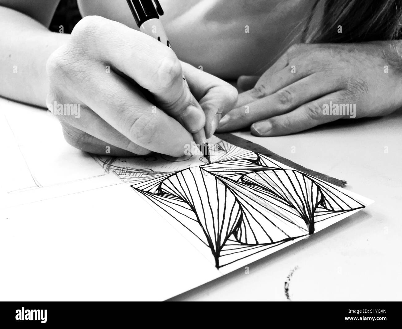 The joy of drawing Stock Photo - Alamy