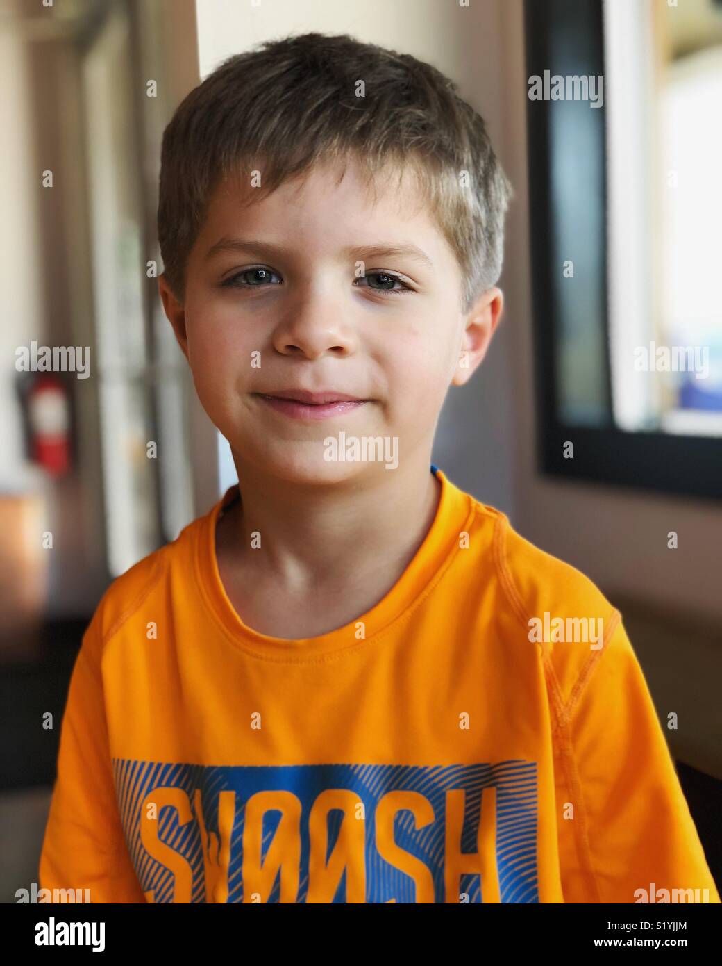 Cute boy portrait hi-res stock photography and images - Alamy