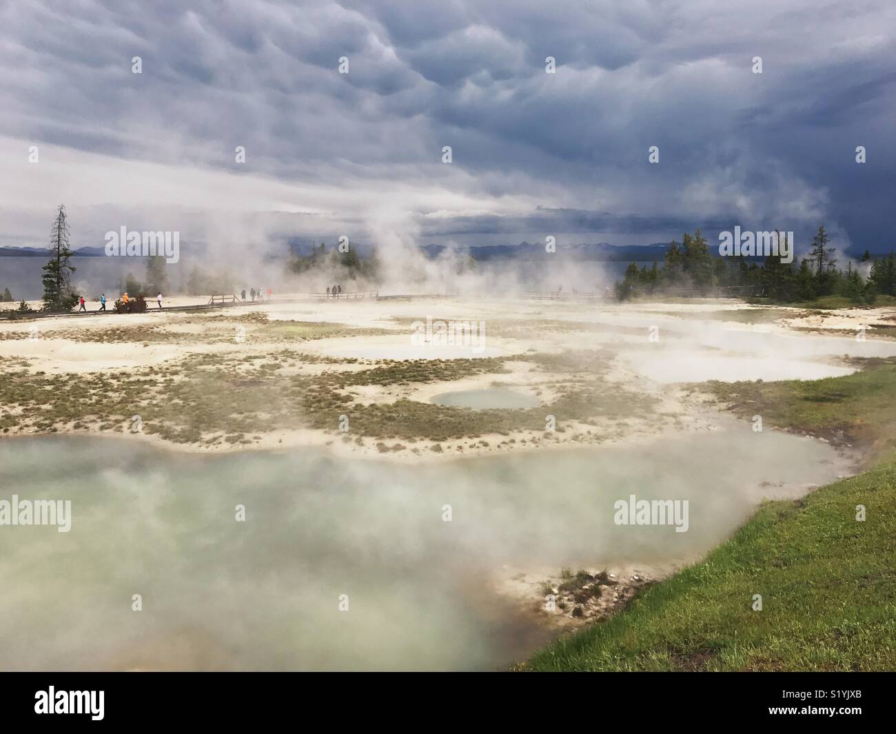 Yellowstone smoke hi-res stock photography and images - Alamy