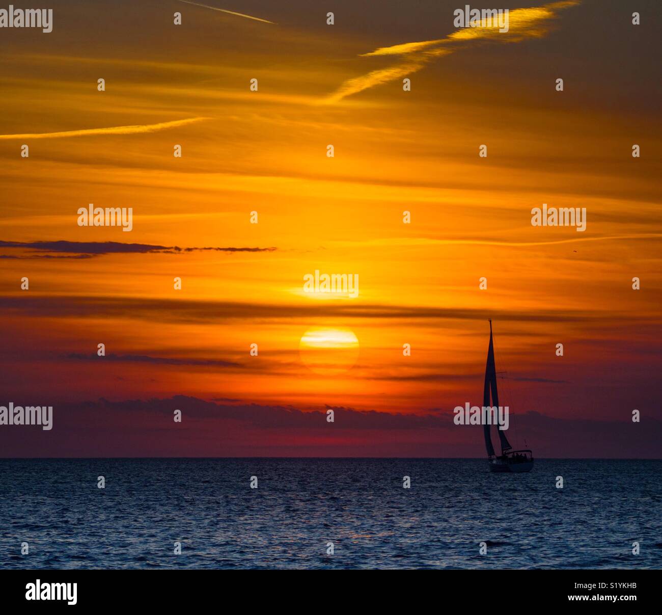 Sunset in Zadar, Croatia Stock Photo - Alamy