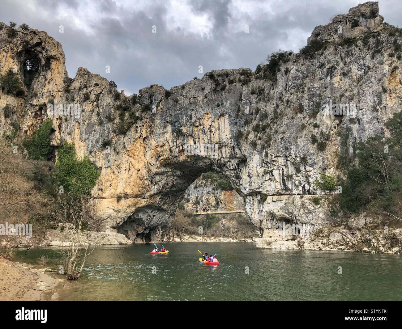 Pont d'Arc Vallon Pont d'Arc Ardeche France Stock Photo - Alamy