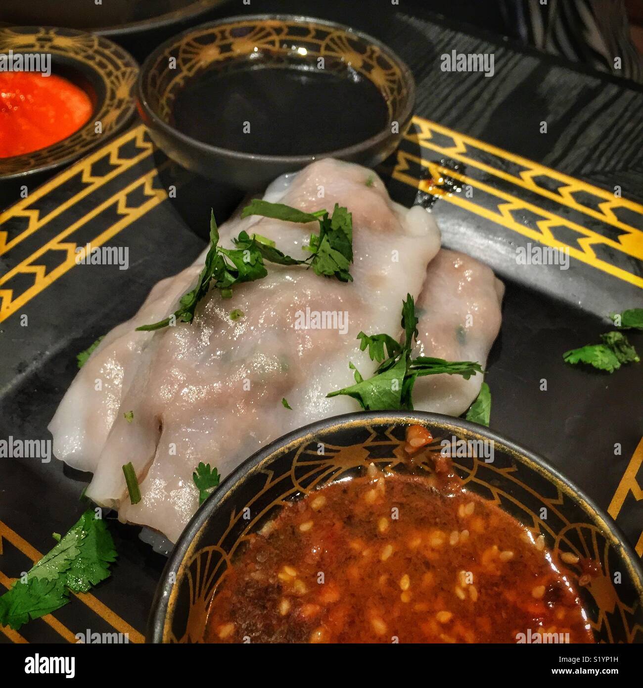 Cheung fan - Iberico pork with spring onions (香葱黑毛豬), a dish at Dim Sum ...