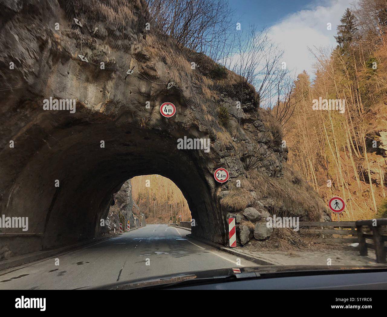 Tunnel through a mountain hi-res stock photography and images - Alamy