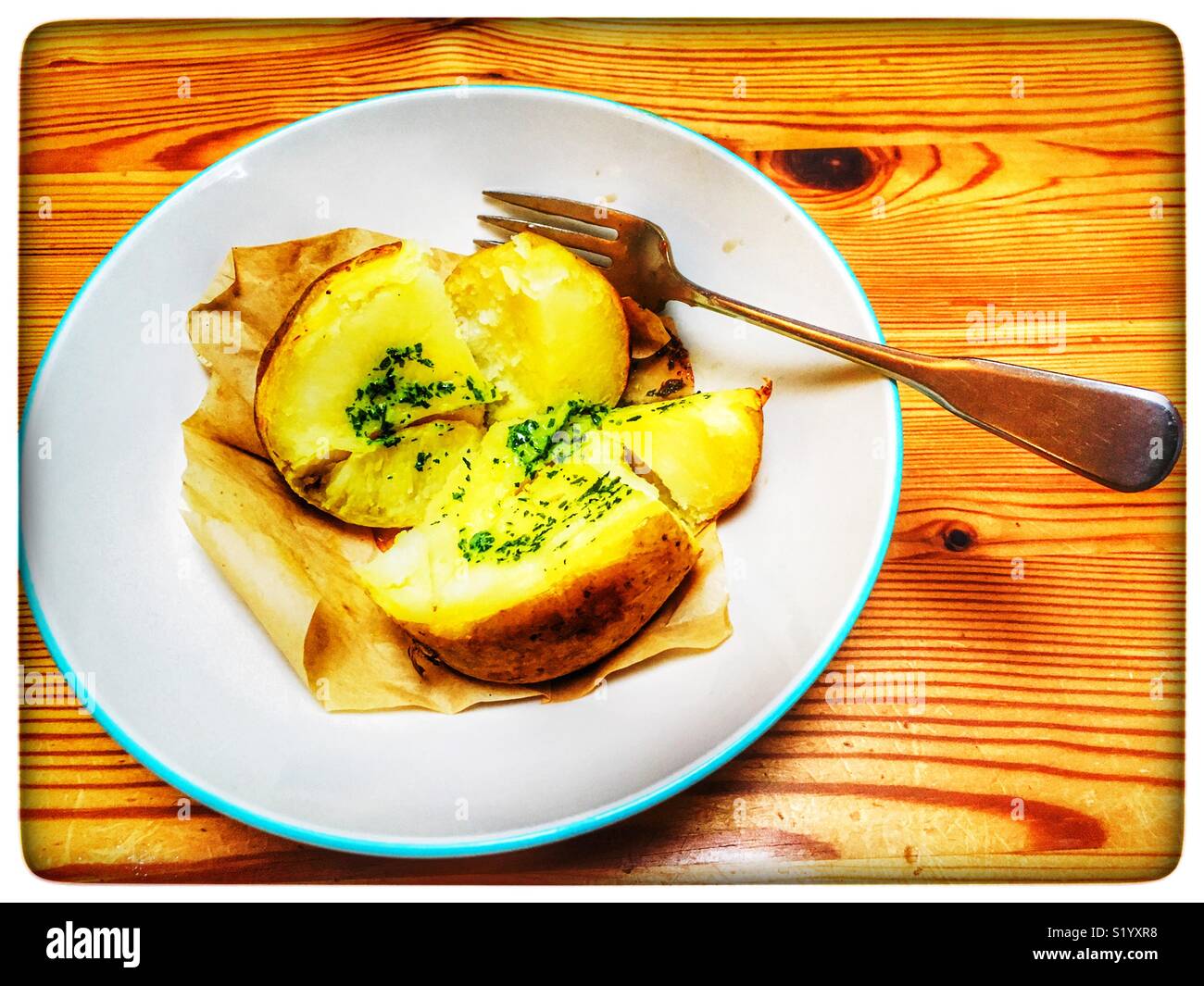 Waitrose baked potato Stock Photo - Alamy