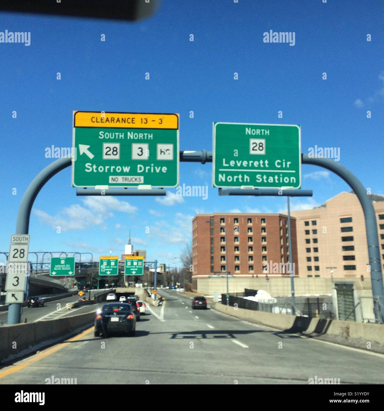 Driving into Boston, Massachusetts Stock Photo - Alamy