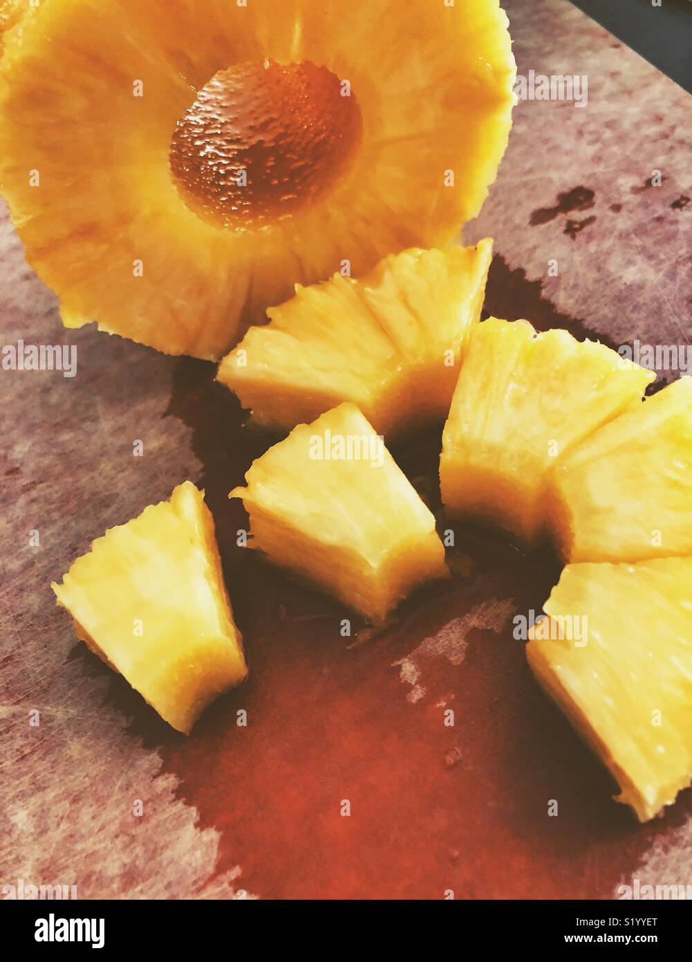 Cored sliced pineapple hi-res stock photography and images - Alamy