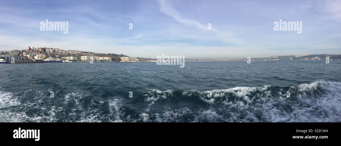 Panoramic view of Istanbul Bosphorus and cityscape Stock Photo - Alamy