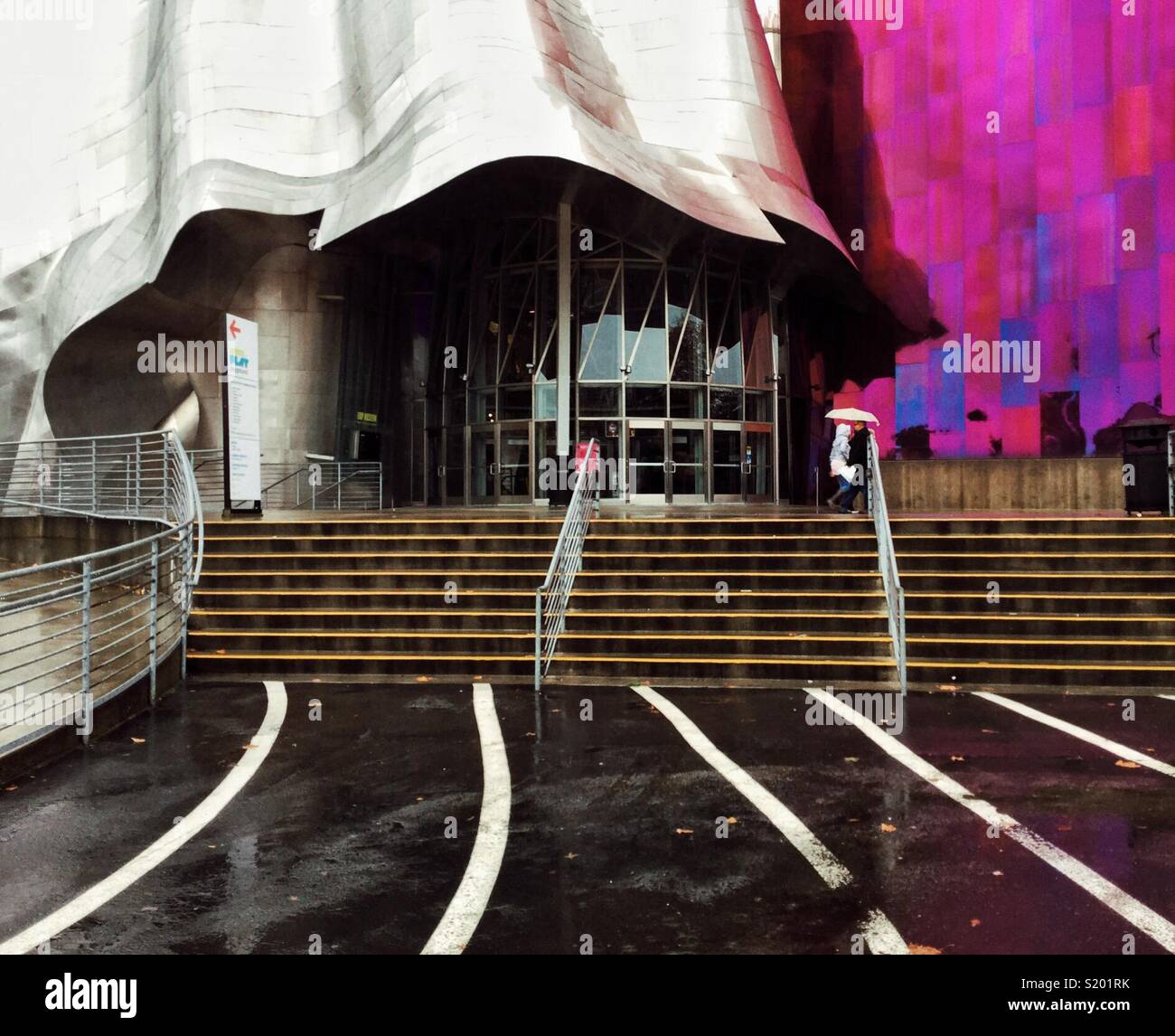 Entrance to MoPop, museum of popular culture, build by Frank Gehry in ...