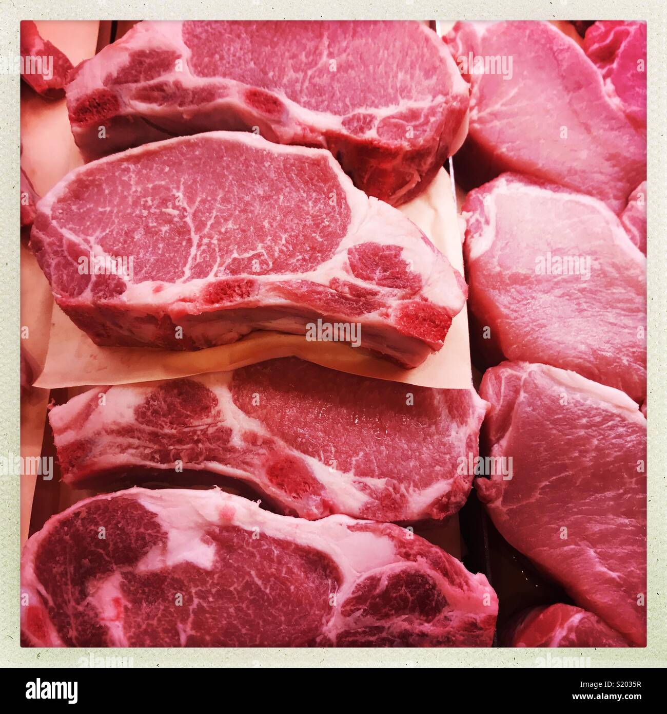 Display of pork hi-res stock photography and images - Alamy