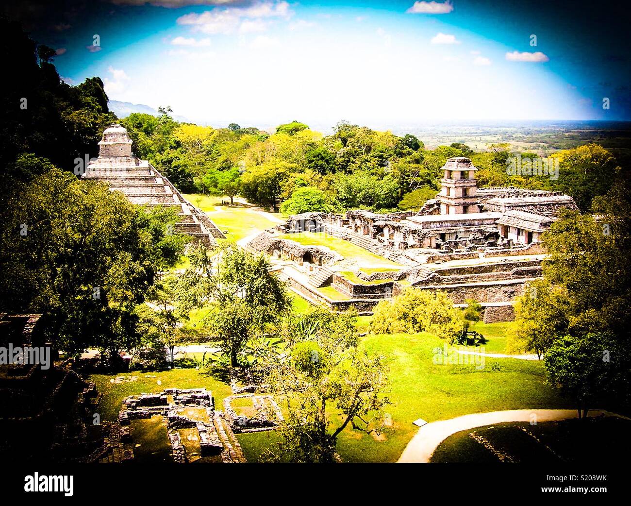 Palenque panorama hi-res stock photography and images - Alamy