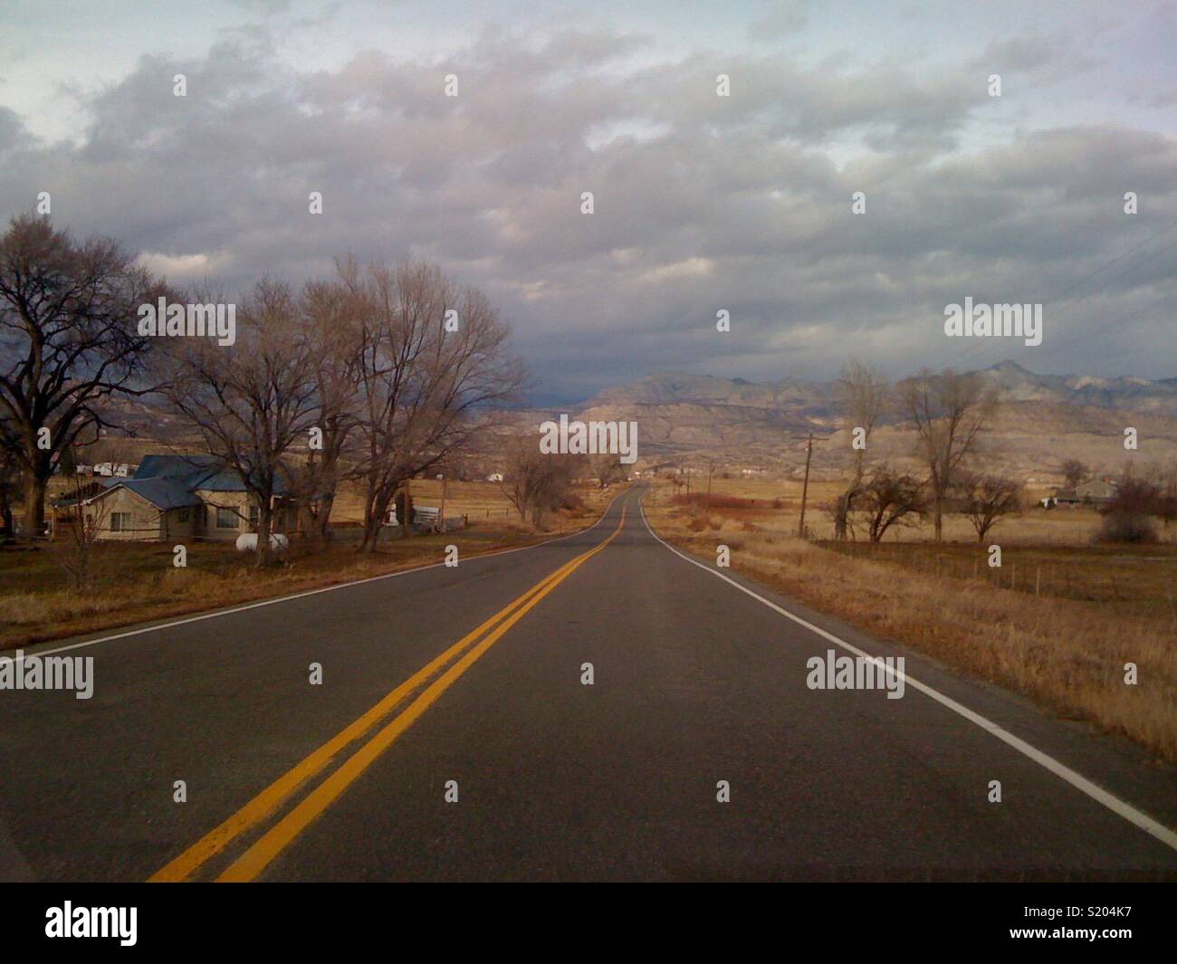 Country road, Western Colorado, USA Stock Photo - Alamy