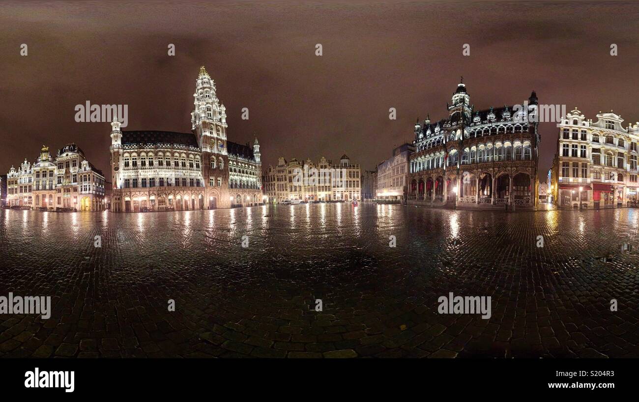 The capital of Europe ar night Stock Photo - Alamy
