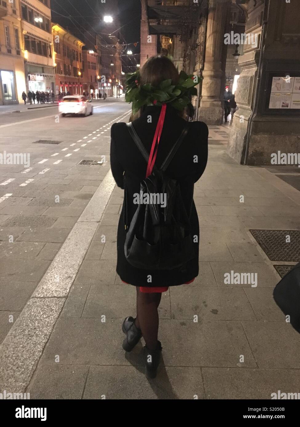 Graduated girl in Bologna Stock Photo - Alamy