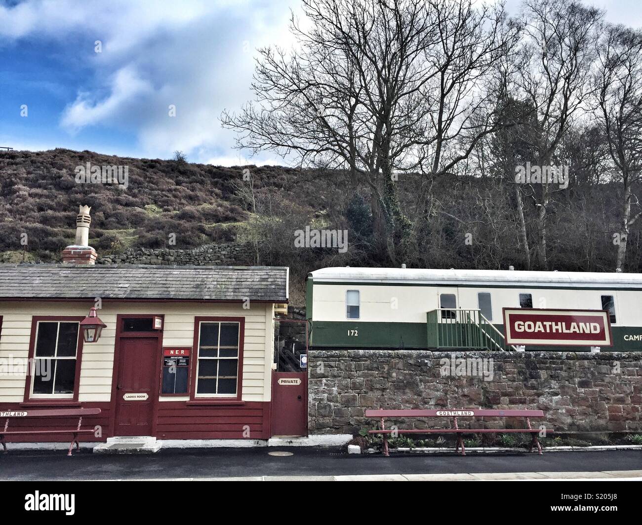 Goathland train station and station house, North Yorkshire, UK Stock ...